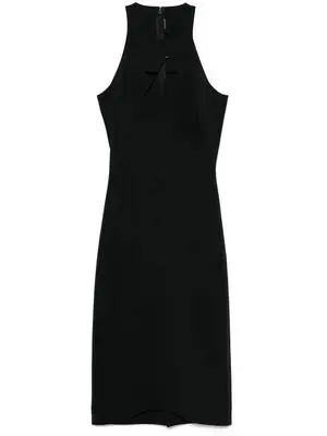 MUGLER Star Sleeveless Midi Dress