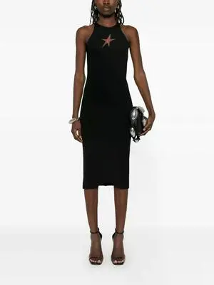 MUGLER Star Sleeveless Midi Dress