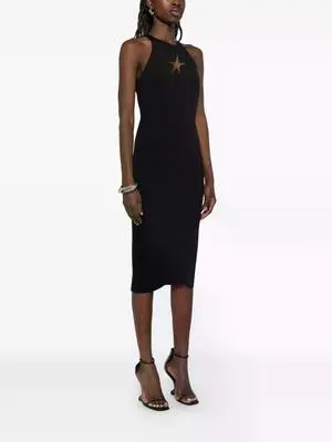 MUGLER Star Sleeveless Midi Dress