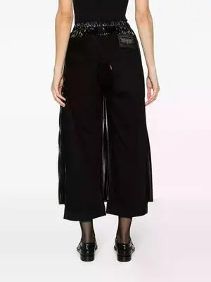 Junya Watanabe Pleated Layered Cropped Trousers
