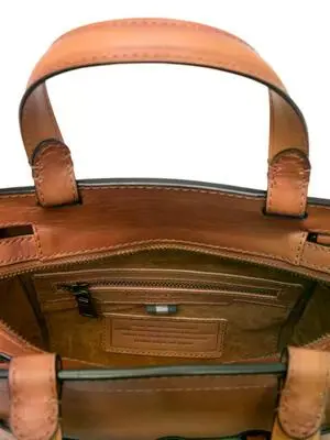 Officine Creative Saddle 009 Leather Tote Bag - Brown