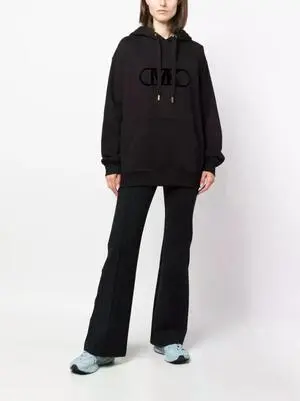 Michael Kors Logo Embossed Drawstring Hoodie