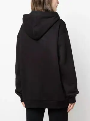 Michael Kors Logo Embossed Drawstring Hoodie