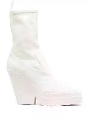 GIABORGHINI 120mm Tapered-heel Leather Boots