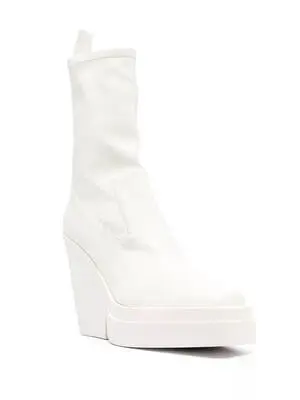 GIABORGHINI 120mm Tapered-heel Leather Boots