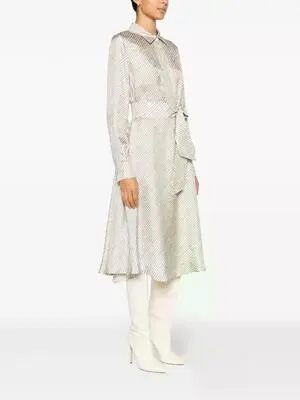 Kiton Abstract-print Silk Shirt Dress
