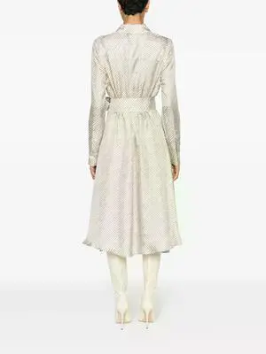 Kiton Abstract-print Silk Shirt Dress