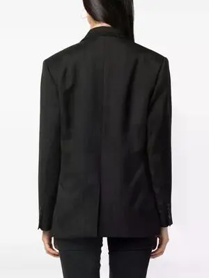 MSGM Notched-lapels Single-breasted Blazer - Black