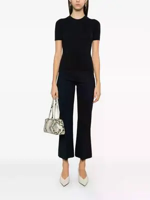 BLANCA VITA Flared Trousers - Blue
