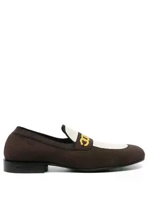 Marni Sock-style Chain-print Loafers