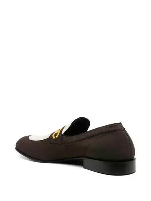 Marni Sock-style Chain-print Loafers