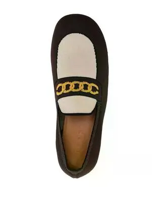 Marni Sock-style Chain-print Loafers