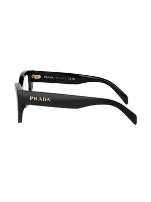 Prada Geometric-frame Glasses - Black