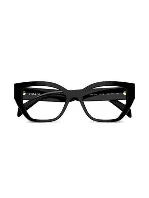 Prada Geometric-frame Glasses - Black