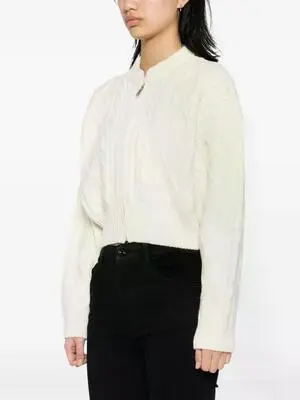 FRAME Cable-knit Cardigan