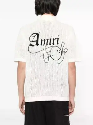 Amiri Bowling Crochet Polo Shirt