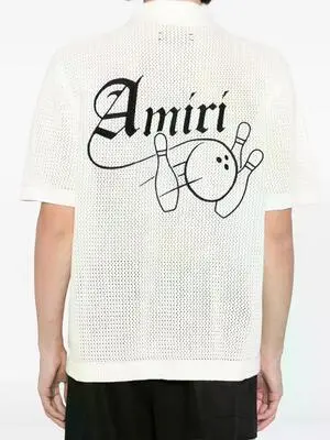 Amiri Bowling Crochet Polo Shirt
