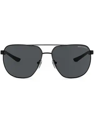 Armani Exchange Pilot-frame Sunglasses - Black