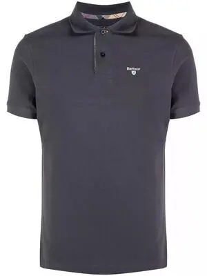 Barbour Embroidered-logo Polo Shirt - Grey
