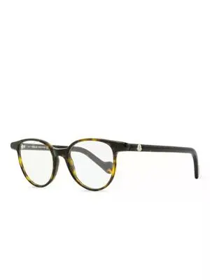 Moncler Oval-frame Glasses - Brown
