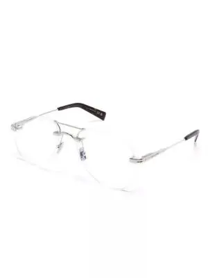 Saint Laurent Sl745 Pilot Frame Glasses - Grey