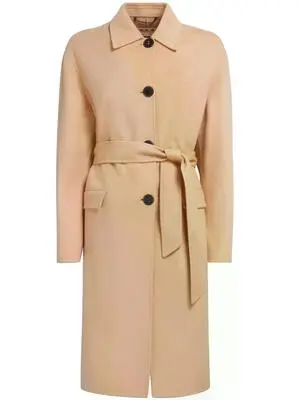 Marni Belted Virgin Wool-cashmere Blend Coat