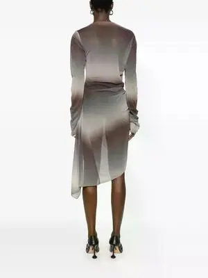 JADE CROPPER Draped Twisted Mini Dress