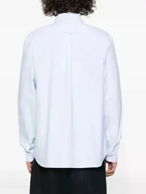 Lacoste Logo-patch Cotton Shirt - Blue