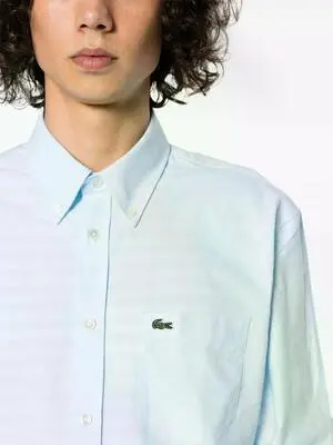 Lacoste Logo-patch Cotton Shirt - Blue