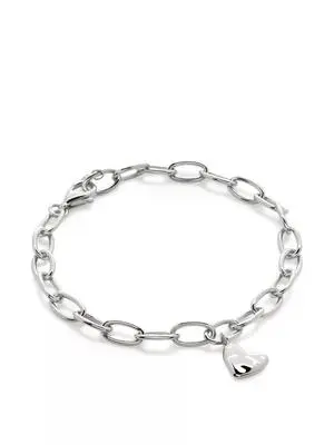 Monica Vinader Heart Charm Bracelet Silver