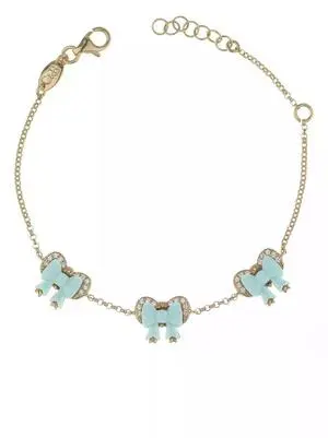 CAMEO & BEYOND Ribbon-charm Chain Bracelet - Gold