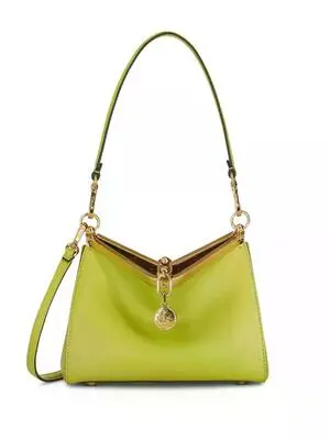 Etro Vela Leather Shoulder Bag - Green