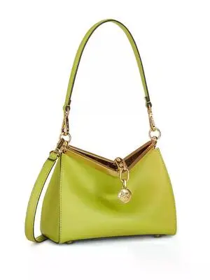 Etro Vela Leather Shoulder Bag - Green
