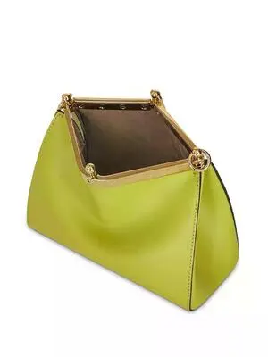 Etro Vela Leather Shoulder Bag - Green