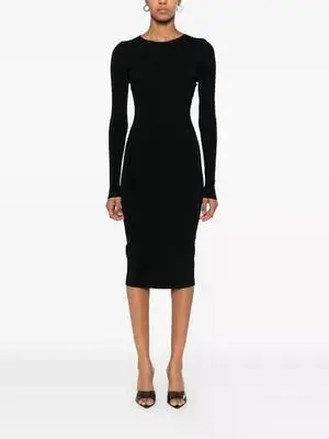 MUGLER Sheer & Opaque Panelled Top