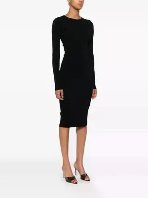 MUGLER Sheer & Opaque Panelled Top