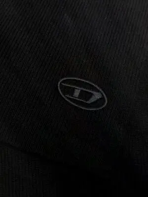 DIESEL® K-coder Ribbed Wool-blend Scarf - Black