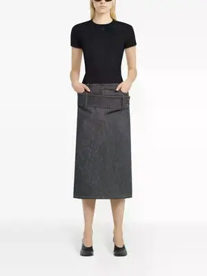 COURREGES Mesh T-shirt - Black