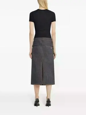 COURREGES Mesh T-shirt - Black