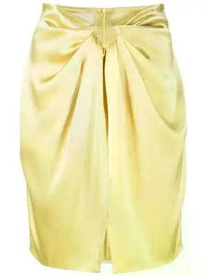 Nanushka Draped Satin Mini Skirt