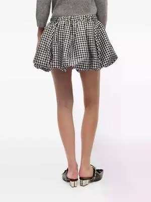 GANNI Checked Mini Skirt