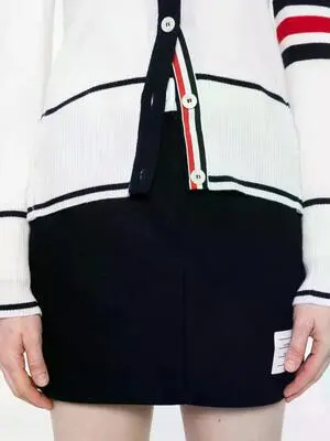 Thom Browne Logo-patch Mini Skirt - Blue