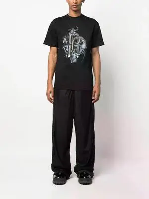 Roberto Cavalli Mirror Snake-print T-shirt