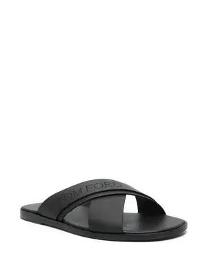 TOM FORD Logo-perforated Slides