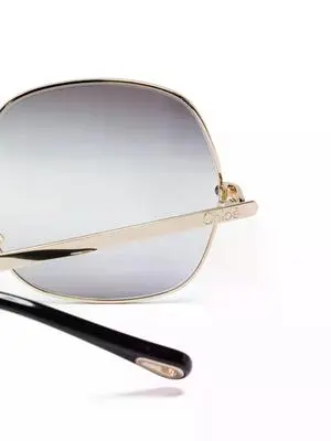 Chloé Oversized Sunglasses - Gold