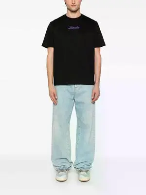 LANVIN Logo-embroidered T-shirt