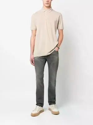Fedeli Short-sleeve Polo Shirt - Neutrals