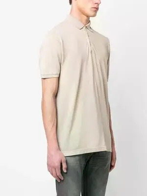 Fedeli Short-sleeve Polo Shirt - Neutrals