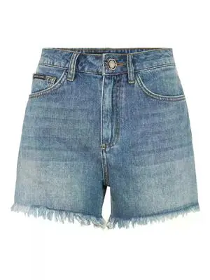 Philipp Plein Logo-embroidered Denim Shorts