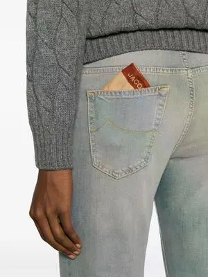 Jacob Cohen Scott Slim-cut Cropped Jeans - Blue